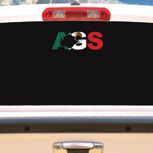 Aguascalientes Letters Decal Car Window Laptop Map Vinyl Sticker Mexico ...