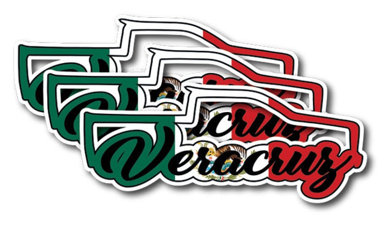 Veracruz Decal Trokita Decal Car Window VER Vinyl Sticker Mexico ...