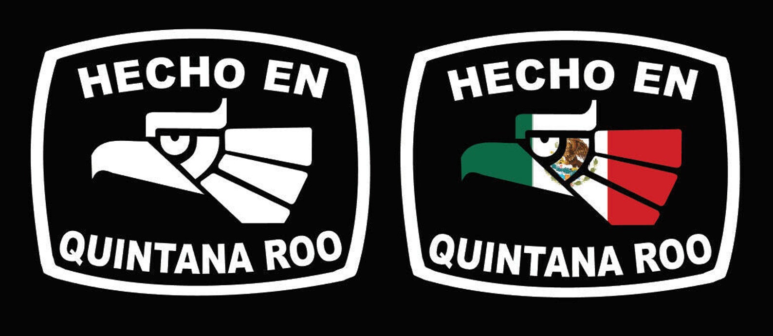 Hecho En Quintana Roo Letters Decal Car Window Laptop Flag Vinyl ...