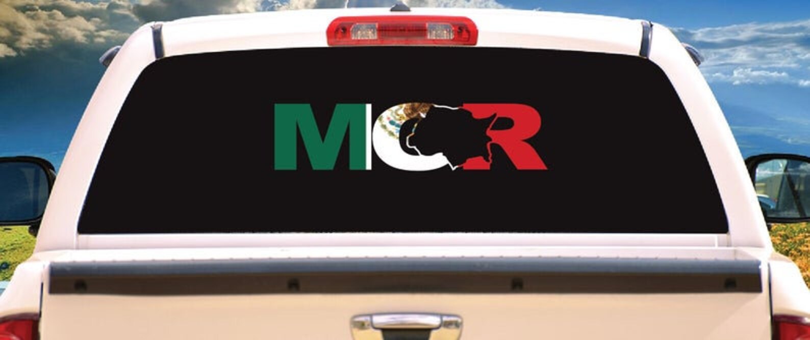 Morelos Letters Decal Car Window Laptop Map Vinyl Sticker Estado DF MOR ...