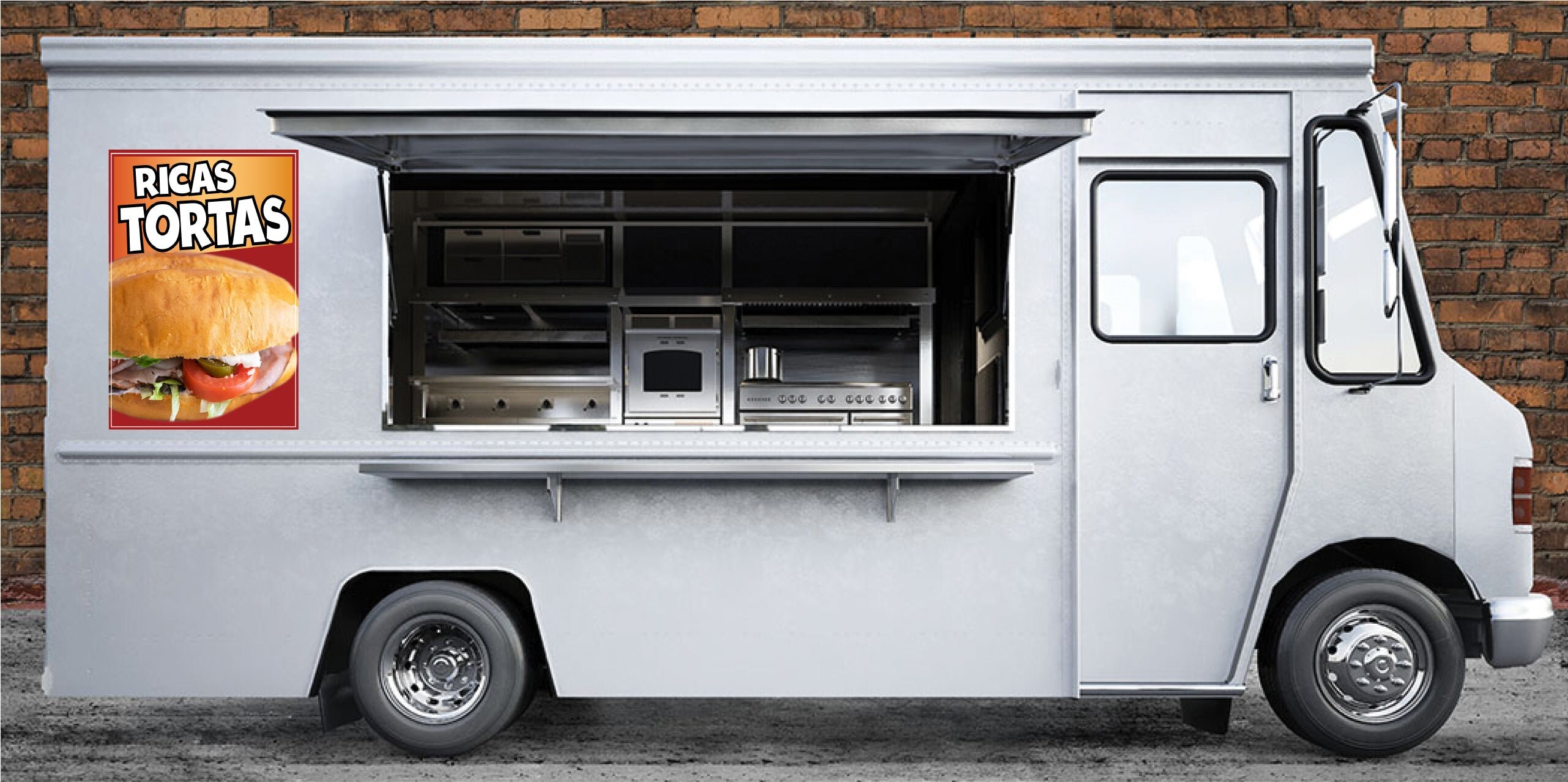 Ricas Tortas Decal Window Sticker Mexican Food Truck Concession Vinyl ...