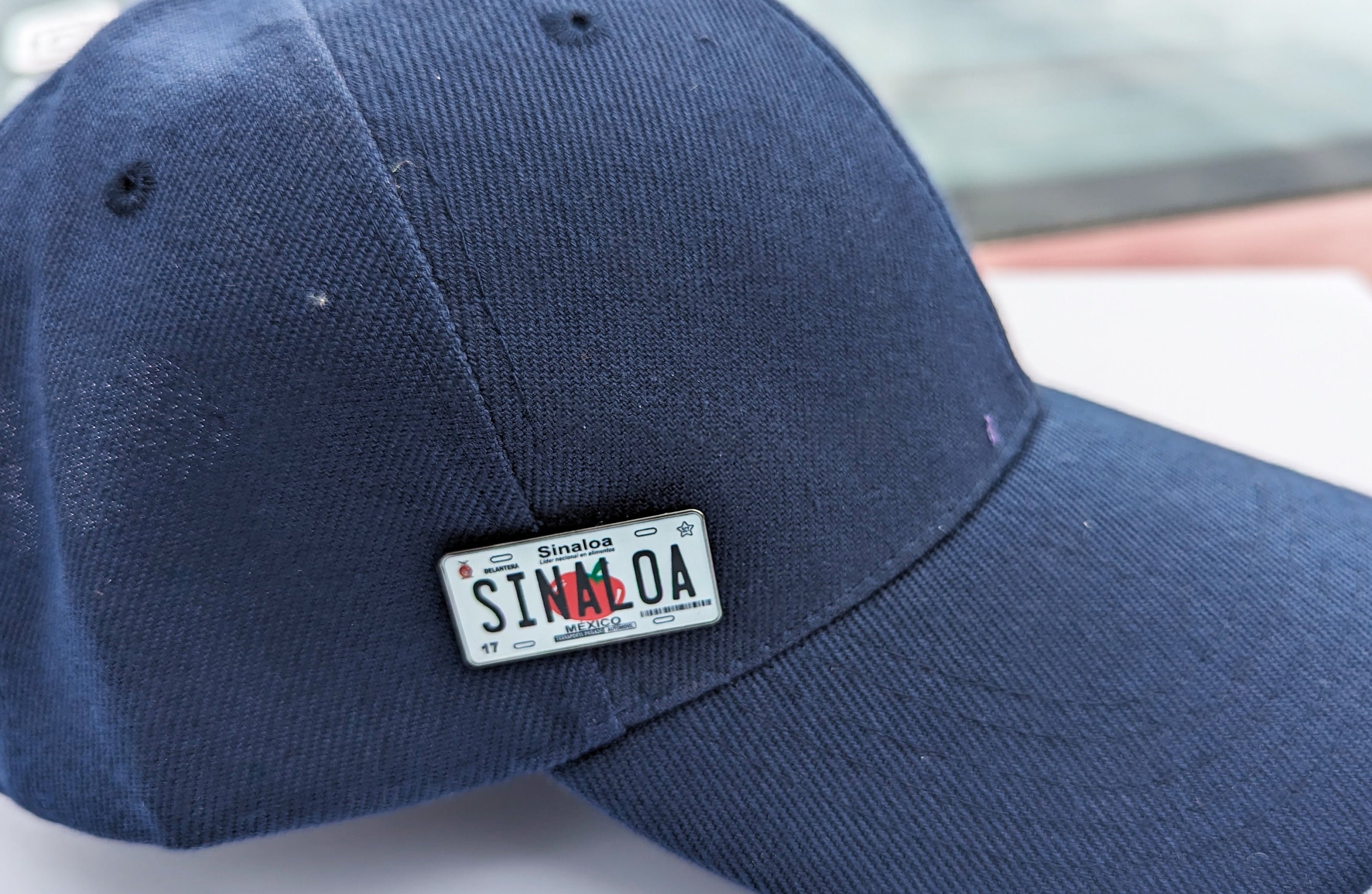 Sinaloa Car Plate Pin for Caps and Clothing Enamel Badge Pin SIN ...