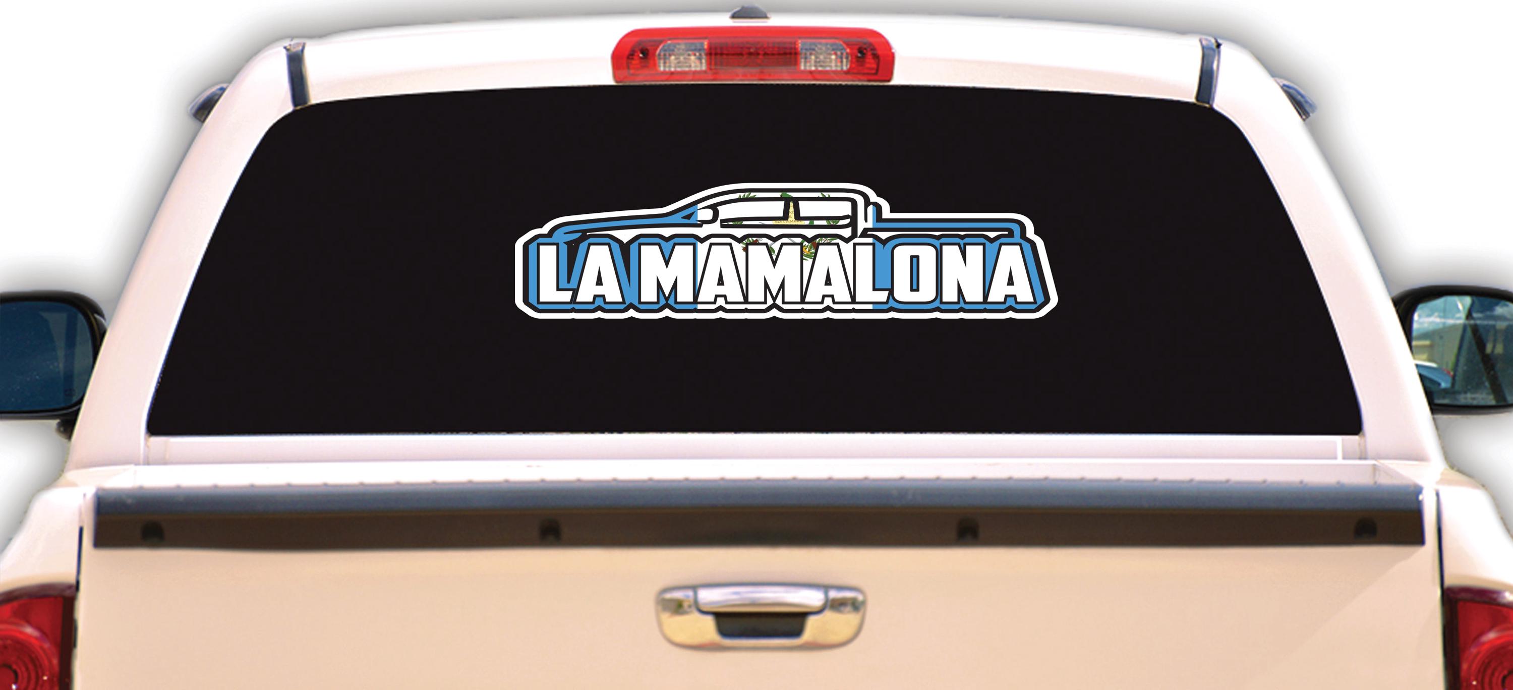 La Mamalona Decal Guatemala Flag Car Window Laptop Vinyl Sticker Trokiando Trucks Vehicle Decal