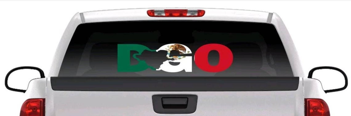 Durango Letters Decal Car Window Laptop Map Vinyl Sticker Mexico Estado De Dgo - Etsy