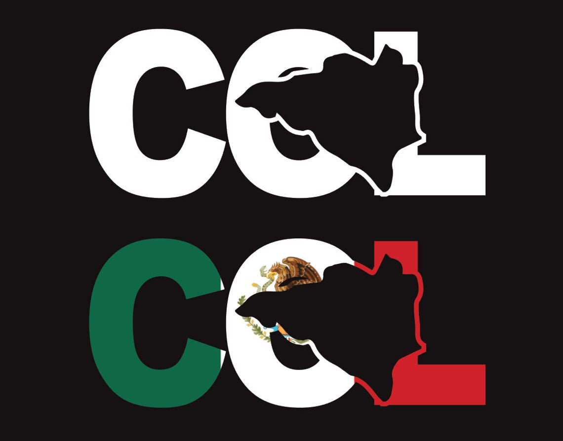 Colima Letters Decal Car Window Laptop Map Vinyl Sticker Estado COL ...