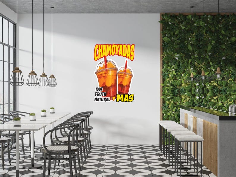 Chamoyadas Y Mas Sign Decal Window Sticker Food Truck Concession Vinyl ...