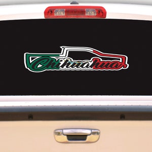 Chihuahua Decal Troka Silhouette Letters Decal Car Window Laptop Map ...