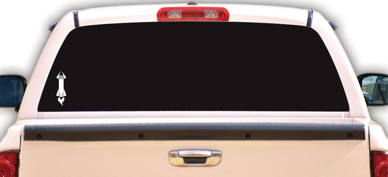 Starship Rocket Space Shuttle Spaceship Decal Sticker Wall Car Window ...