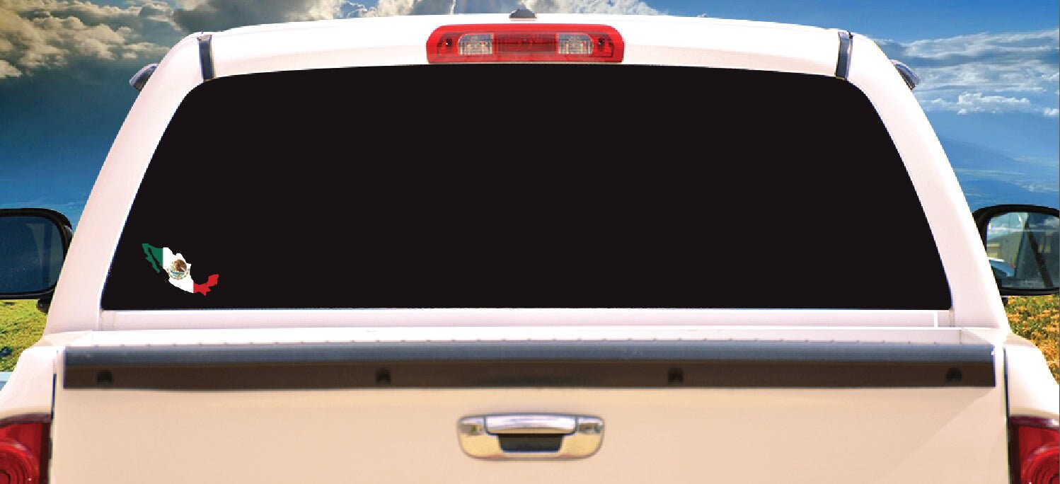 Mexico Map Decal Car Window Laptop Map Vinyl Sticker Mexico Mapa ...