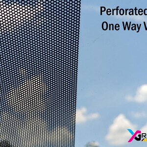 Tacos PERFORATED Window Graphic Decal Sticker Perforated Vinyl Mexican ...