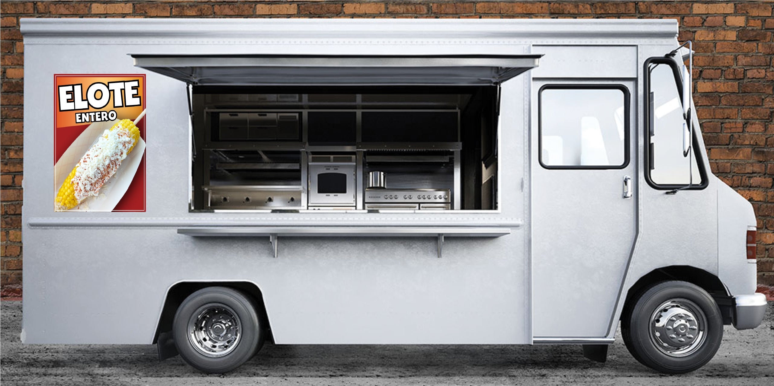 Elote Entero Sticker Window Sticker Mexican Food Truck Concession Vinyl ...