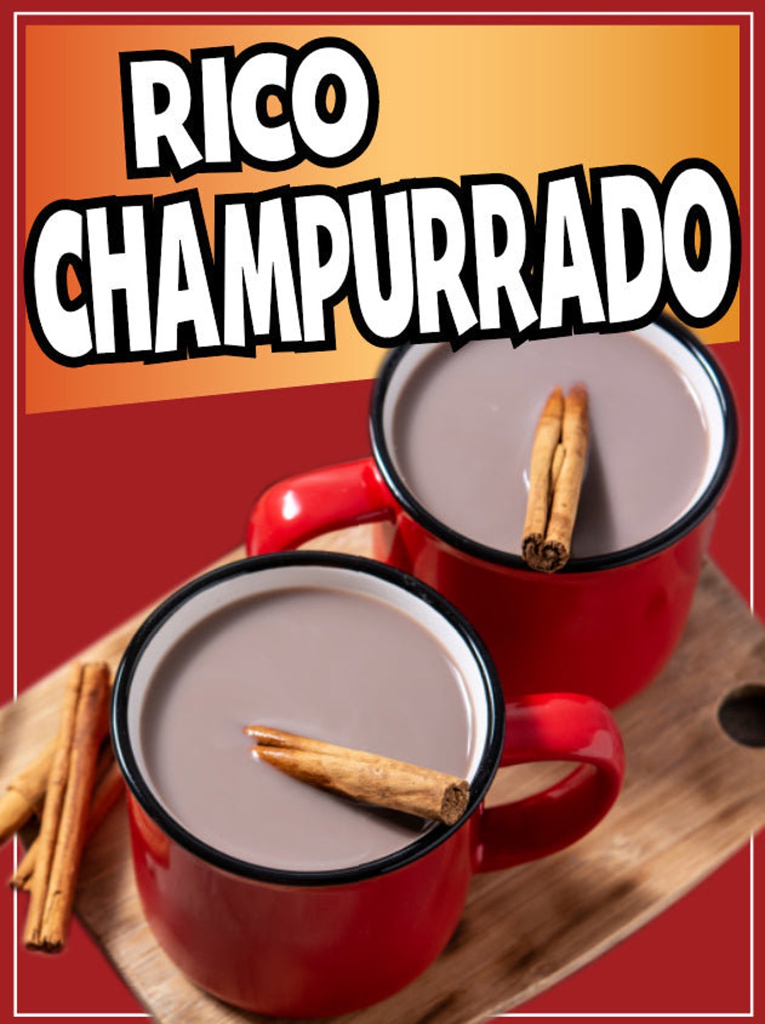 Rico Champurrado Decal Window Sticker Mexican Food Truck Concession ...