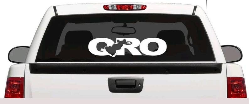 Queretaro Letters Decal Car Window Laptop Map Vinyl Sticker Mexico Qro ...