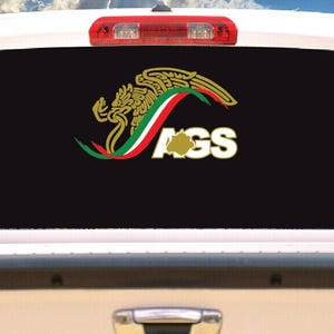 Mexico Escudo Car Window Vinyl Sticker Decal Gobierno Mex ...
