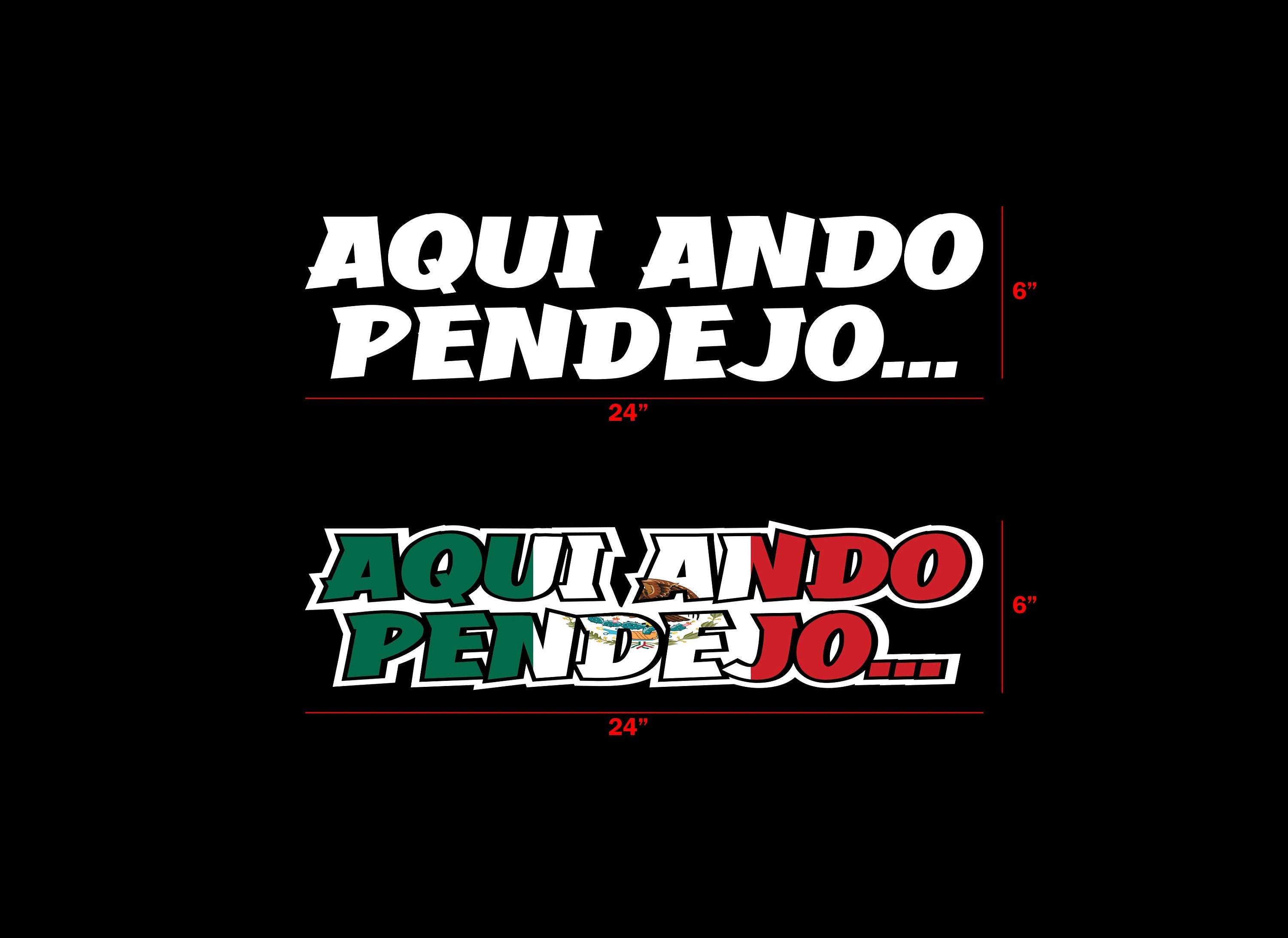 Aqui Ando Pendejo Decal Sticker Decal Car Window Laptop Vinyl Sticker ...