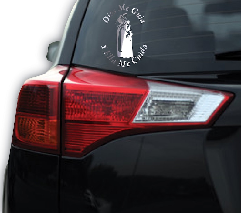 Santa Muerte Decal Holy Death Decal Car Window Vinyl Sticker Skeleton ...