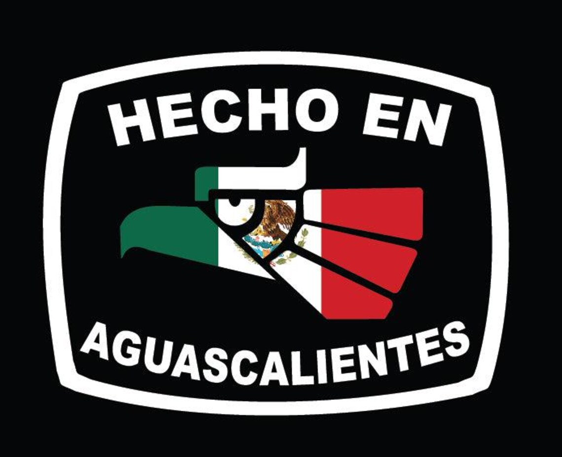 Hecho En Aguascalientes Letters Decal Car Window Laptop Flag Vinyl ...