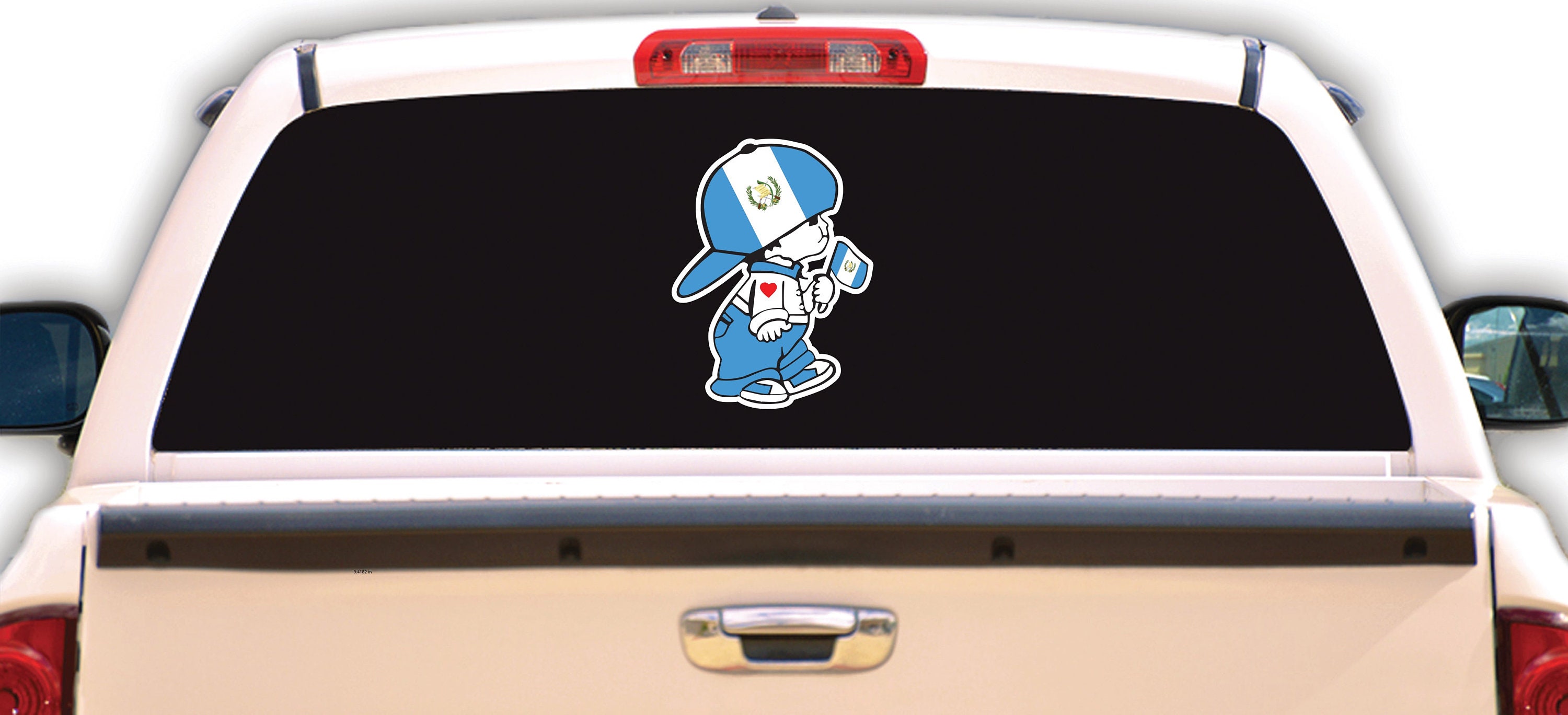 Guatemalan Boy Decal Car Window Vinyl Sticker Guatemala Flag With Boy ...