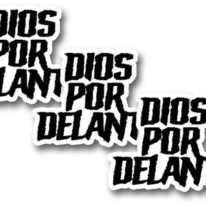 Dios Por Delante Decal Car Window Vinyl Sticker Mexican Flag Trucking Sticker - Etsy