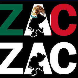 Zacatecas Letters Decal Car Window Laptop Map Vinyl Sticker Mexico ...
