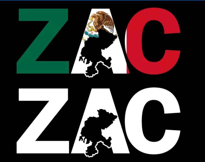 Zacatecas Letters Decal Car Window Laptop Map Vinyl Sticker Mexico ...