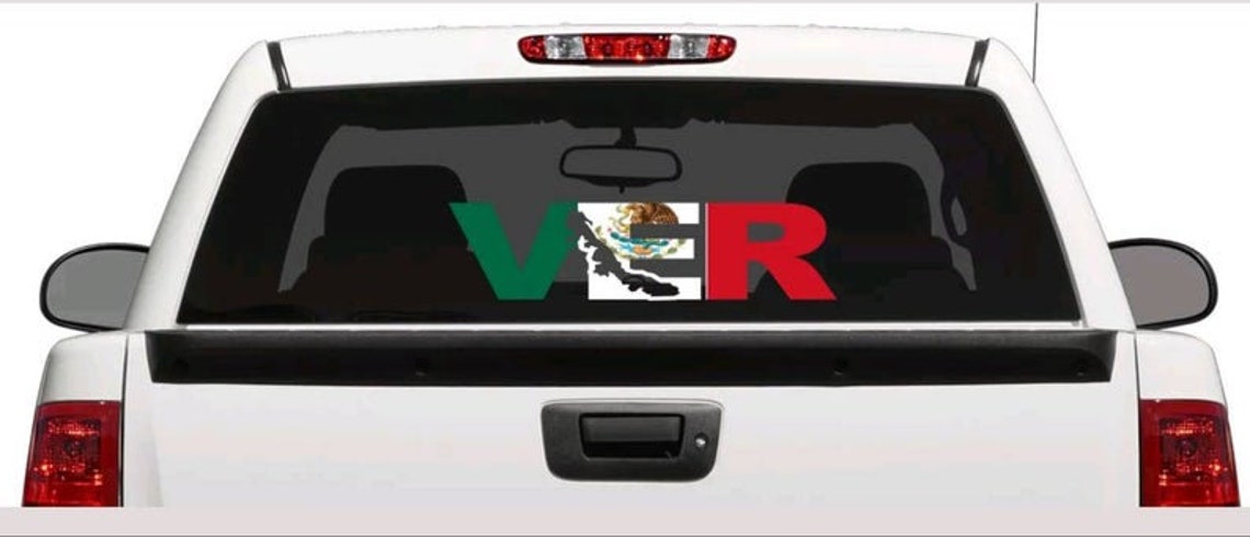 Veracruz Letters Decal Car Window Laptop Map Vinyl Sticker Mexico Ver ...