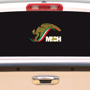 MICH Mexico Escudo Can Window Vinyl Sticker. Decal Gobierno Eagle ...