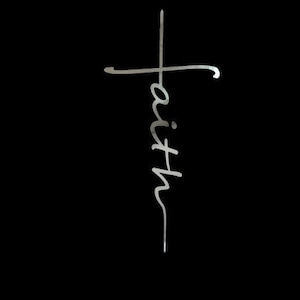 Faith Decal, Jesus, Christian Sticker, Faith Shirt, Vertical Cross ...