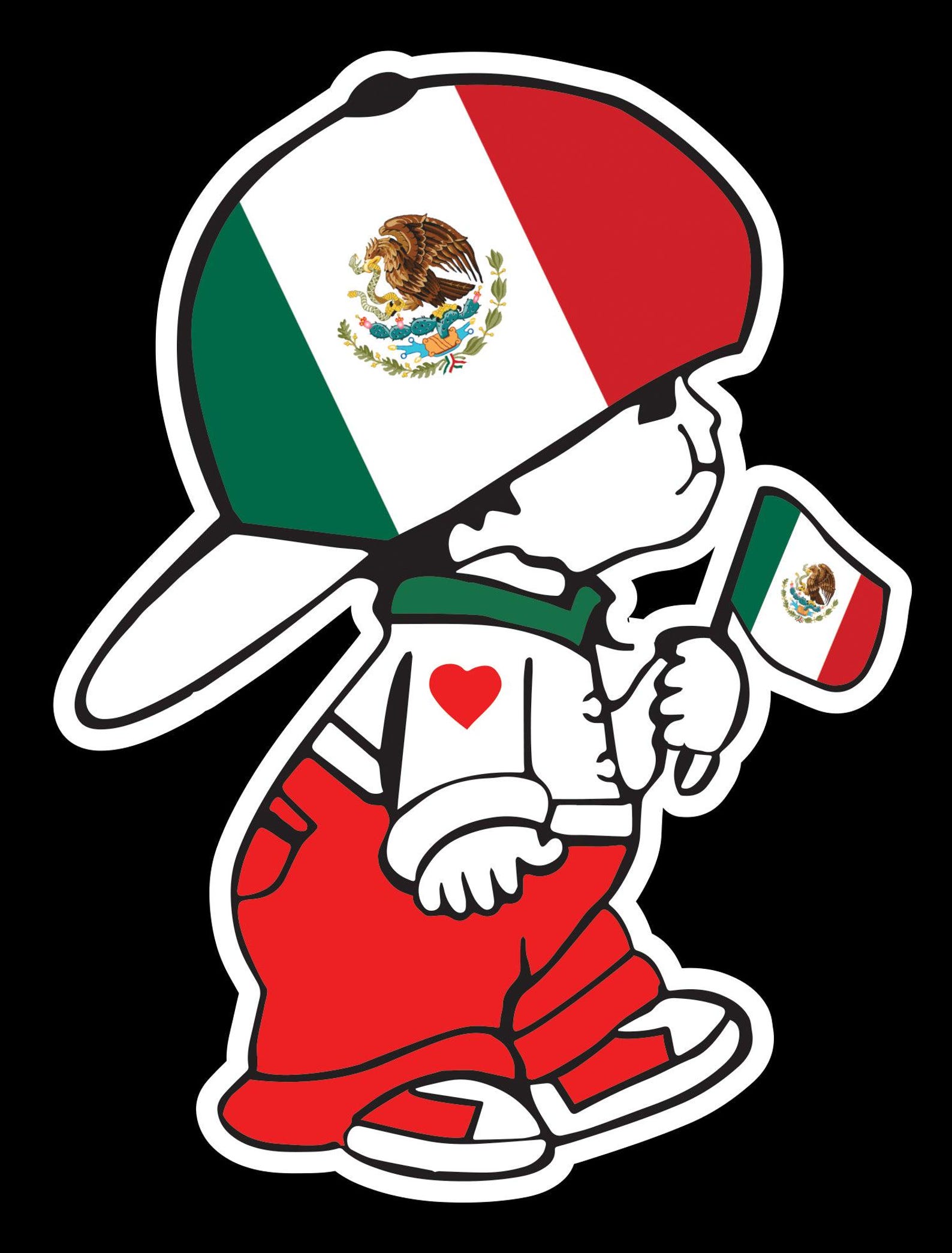 Mexican Boy Decal Car Window Vinyl Sticker Mexico Flag With Boy Sticker ...