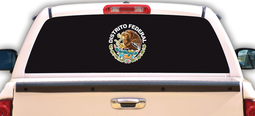 Distrito Federal Mexican Flag Eagle States Aguila Decal Car Window ...