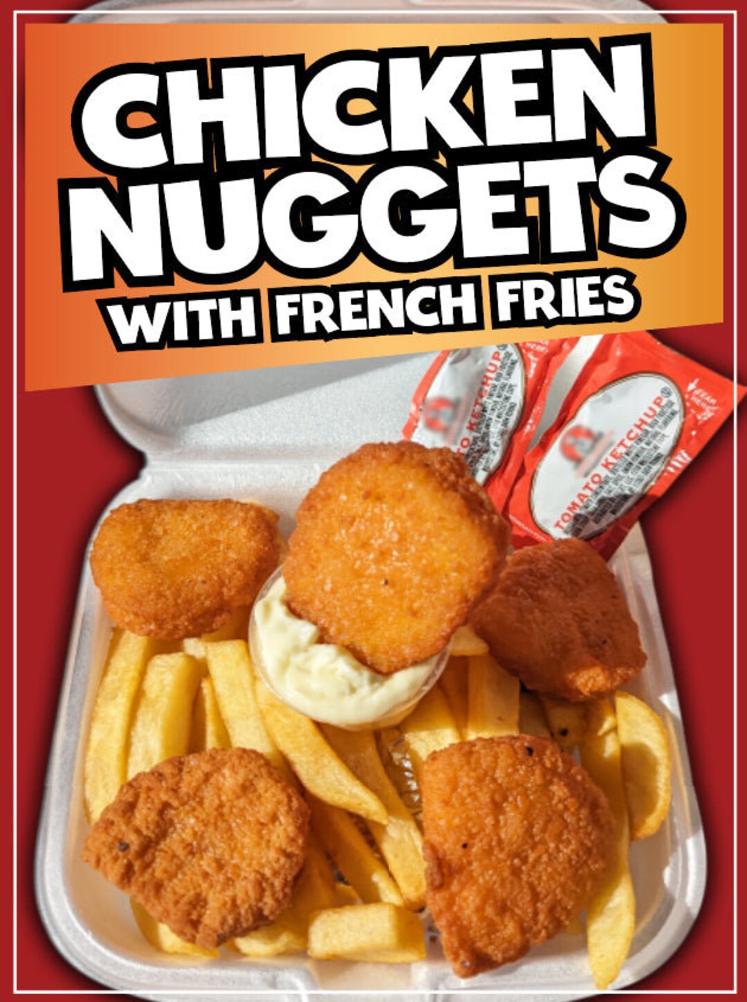 Chicken Nuggets With Fries Sticker Window Decal Truck Concession Vinyl ...