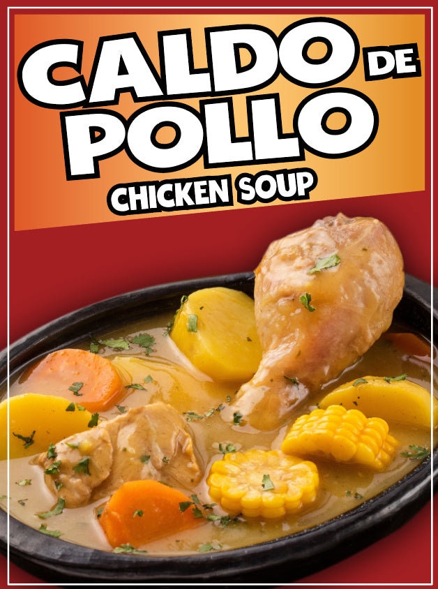 Caldo De Pollo Sticker Window Decal Truck Concession Vinyl Restaurant ...
