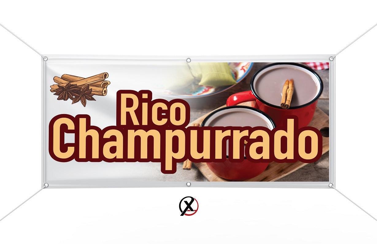 Rico Champurrado Vinyl Banner Advertising Sign Full Color Any Size ...
