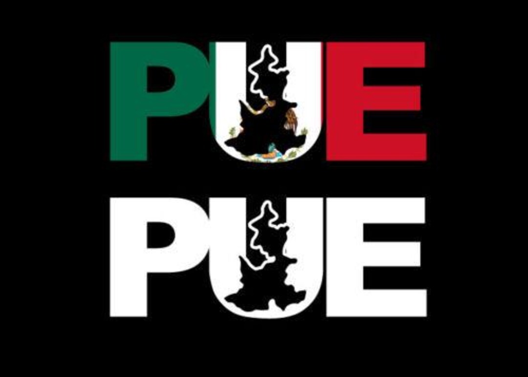 Puebla Letters Decal Car Window Laptop Map Vinyl Sticker Mexico Pue ...