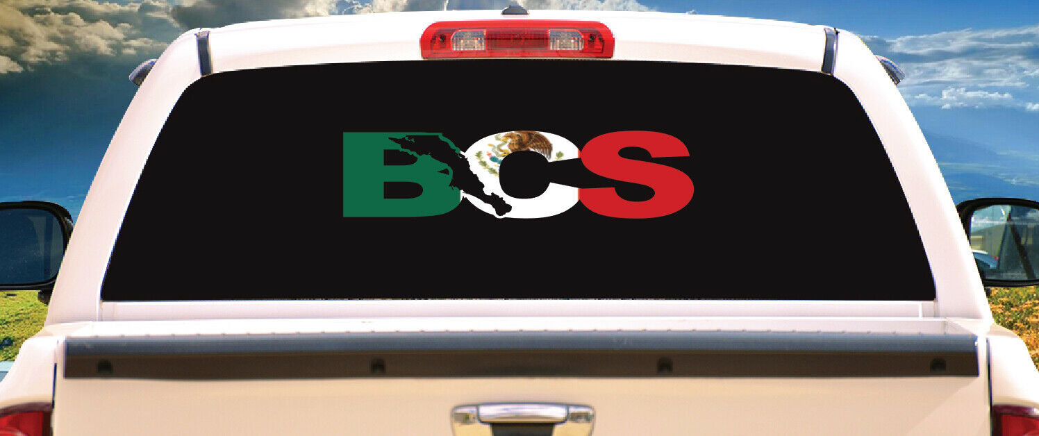 Baja California Sur Letters Decal Car Window Laptop Map Vinyl Sticker ...