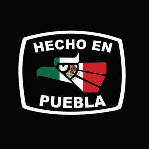 Hecho En Puebla Letters Decal Car Window Laptop Flag Vinyl Sticker ...