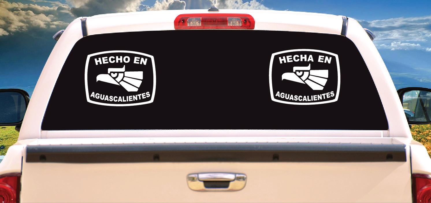 Hecho En Aguascalientes Letters Decal Car Window Laptop Flag Vinyl ...