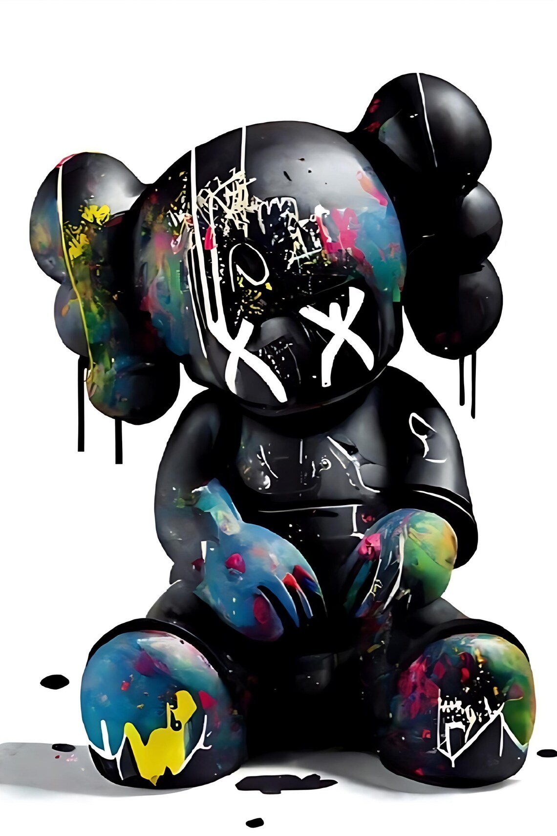 Kaws-inspired Poster Digital Download Hypebeast Wall Art Minimalist ...
