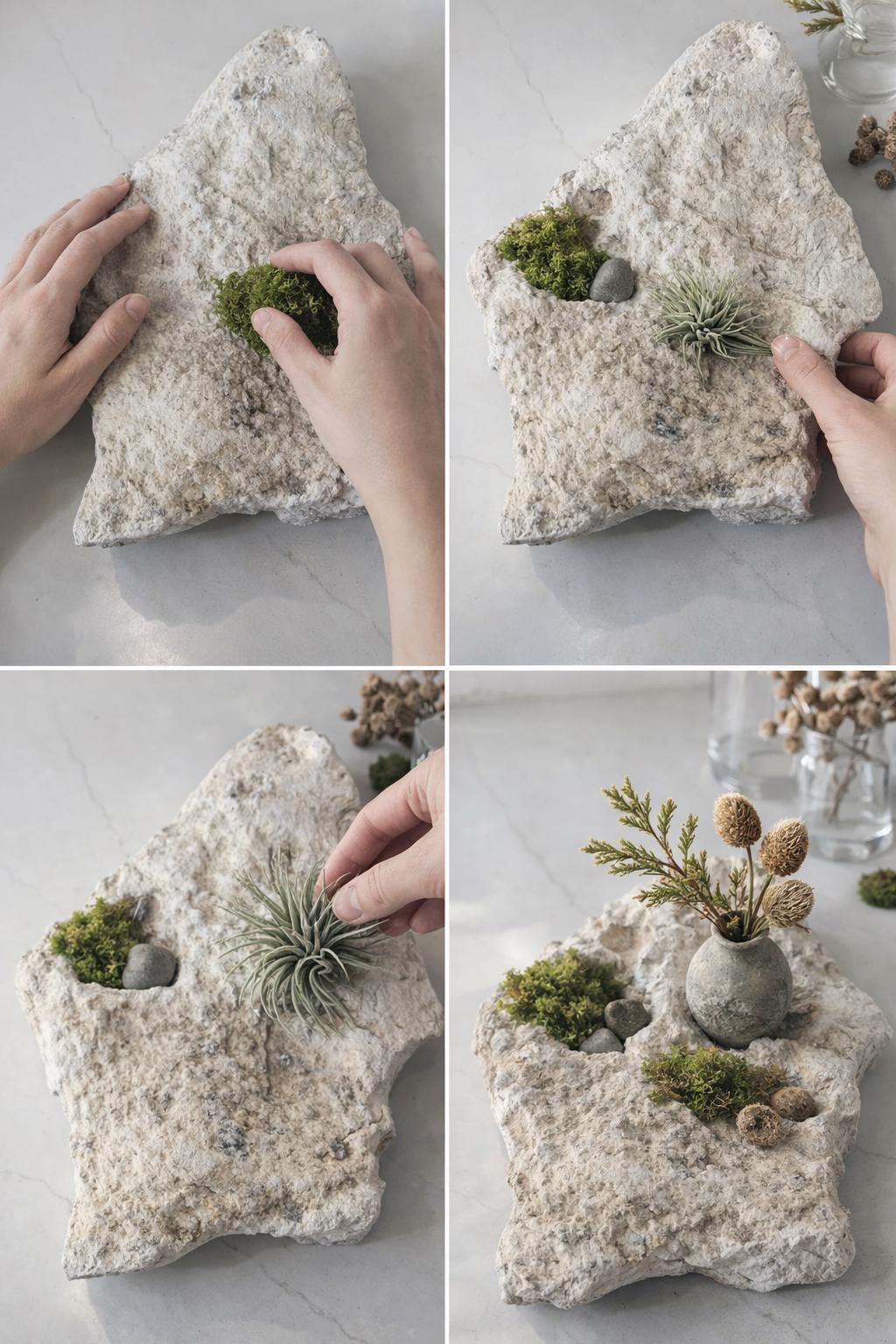Limestone Slab Pieces, Rustic Stone Tablescape, Sculptural Home Accent ...