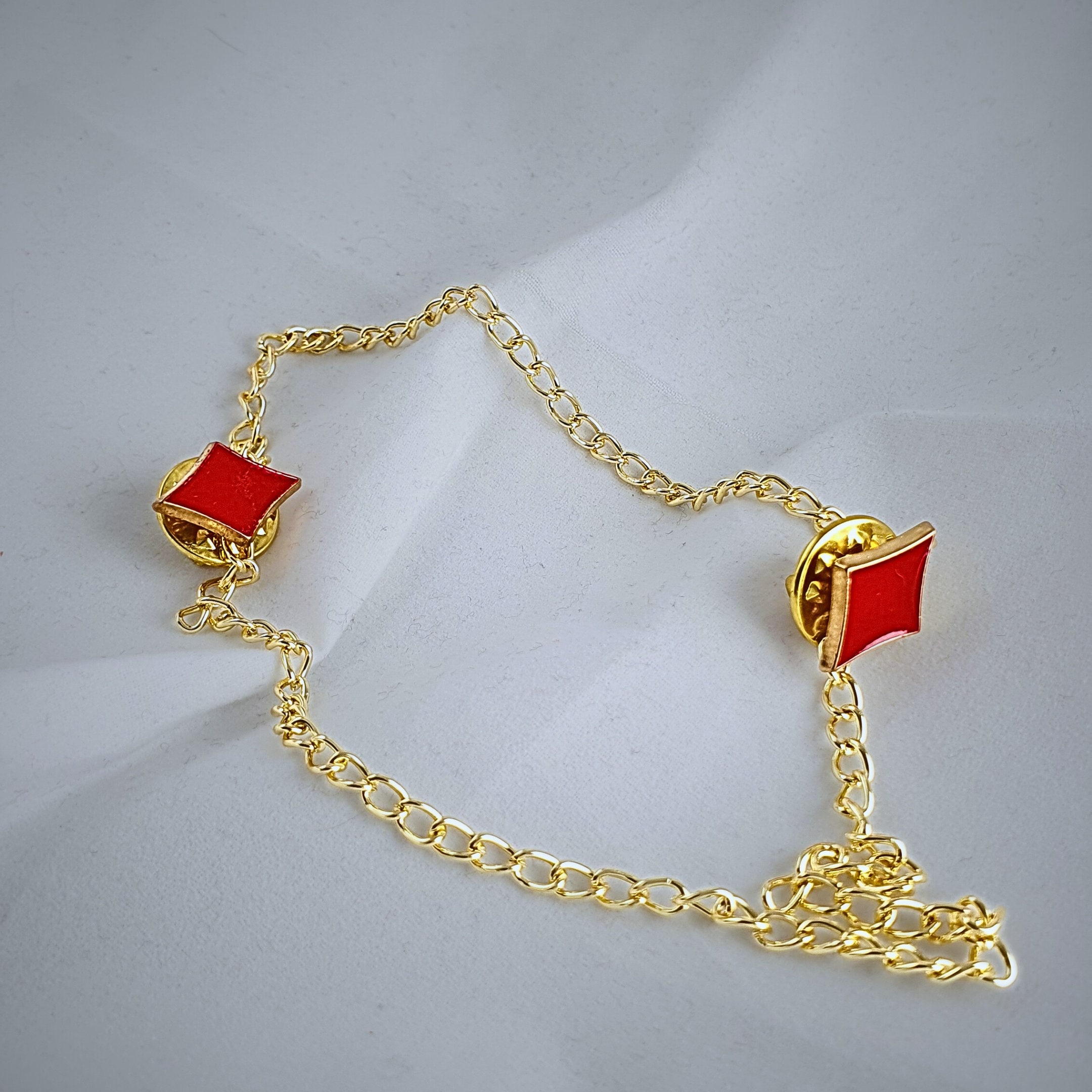 Gold Chain Shirts Collar Pin Tie Collar Pins Chain Collar Costume ...