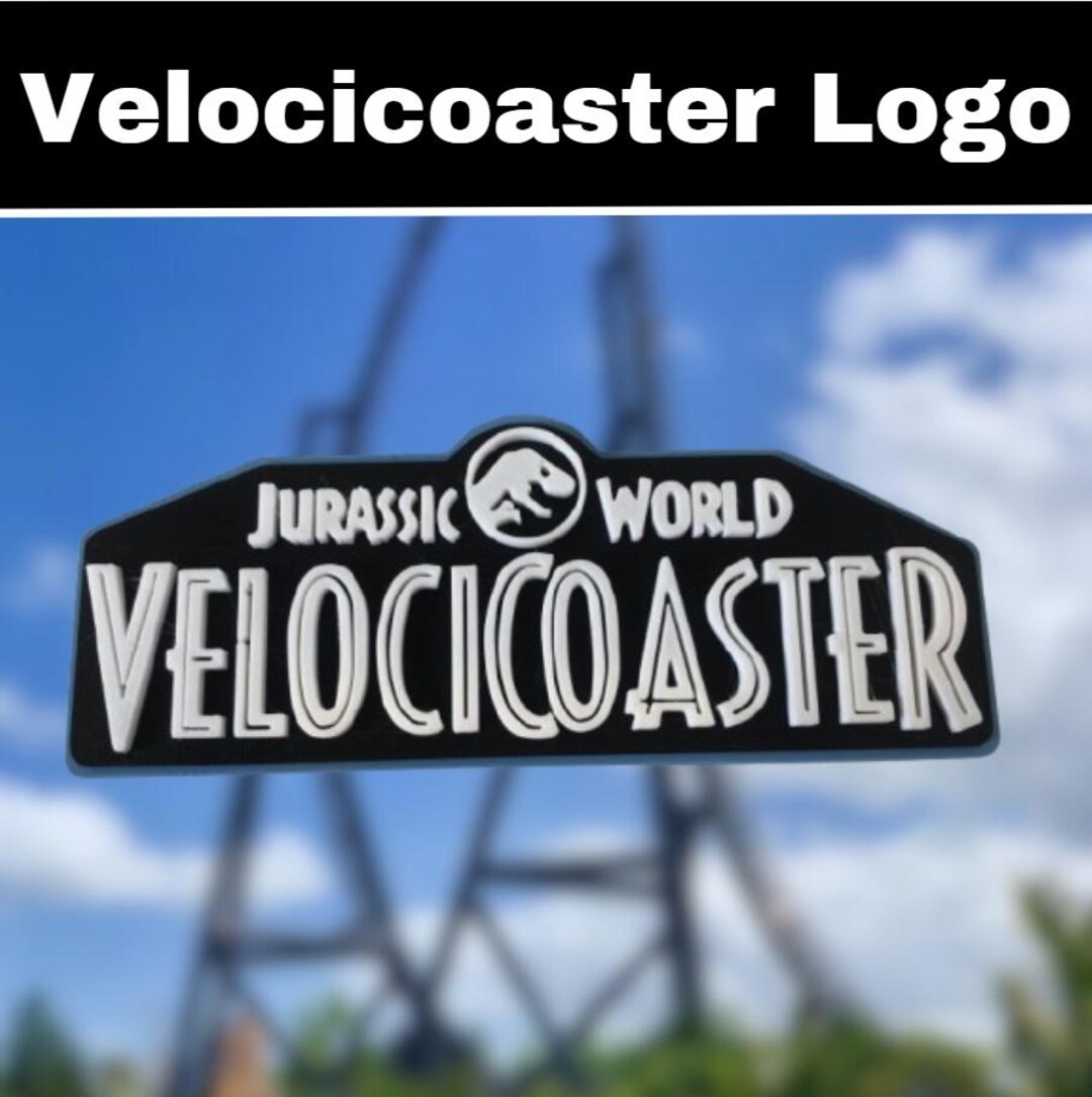 Velocicoaster Inspired- 3D Printed Logo for Desk or Wall - Etsy UK