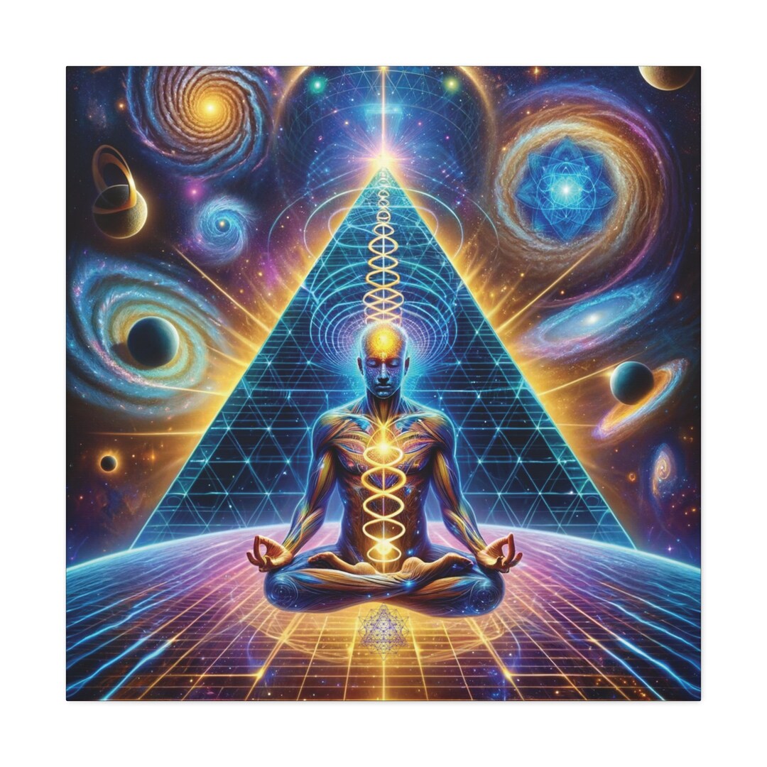 Divine Intelligence series 10 Canvas Print, Stretched, 1.25 - Etsy