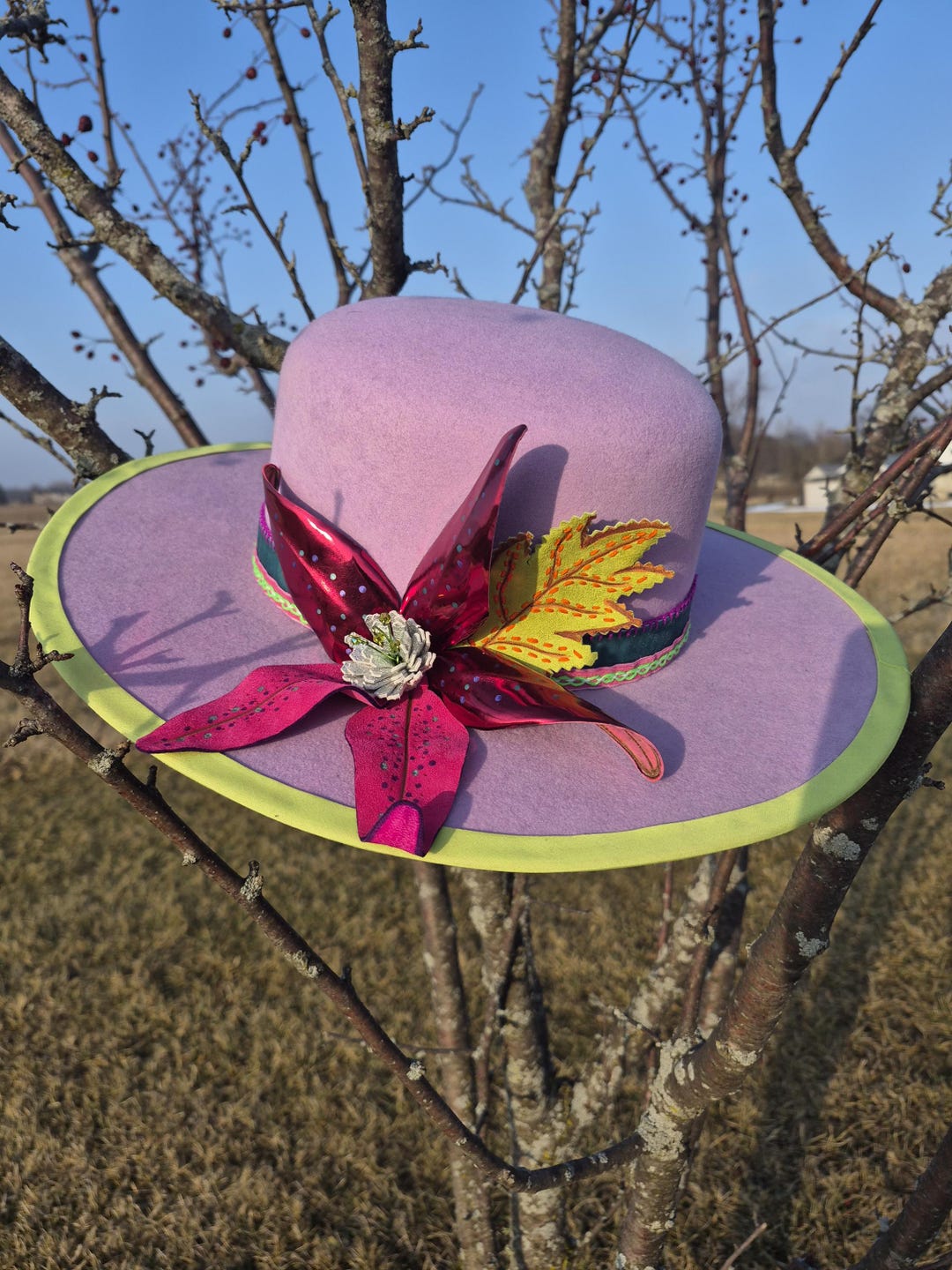 Neon Spring Charlie One Horse Lavender Customized Rancher Hat With ...