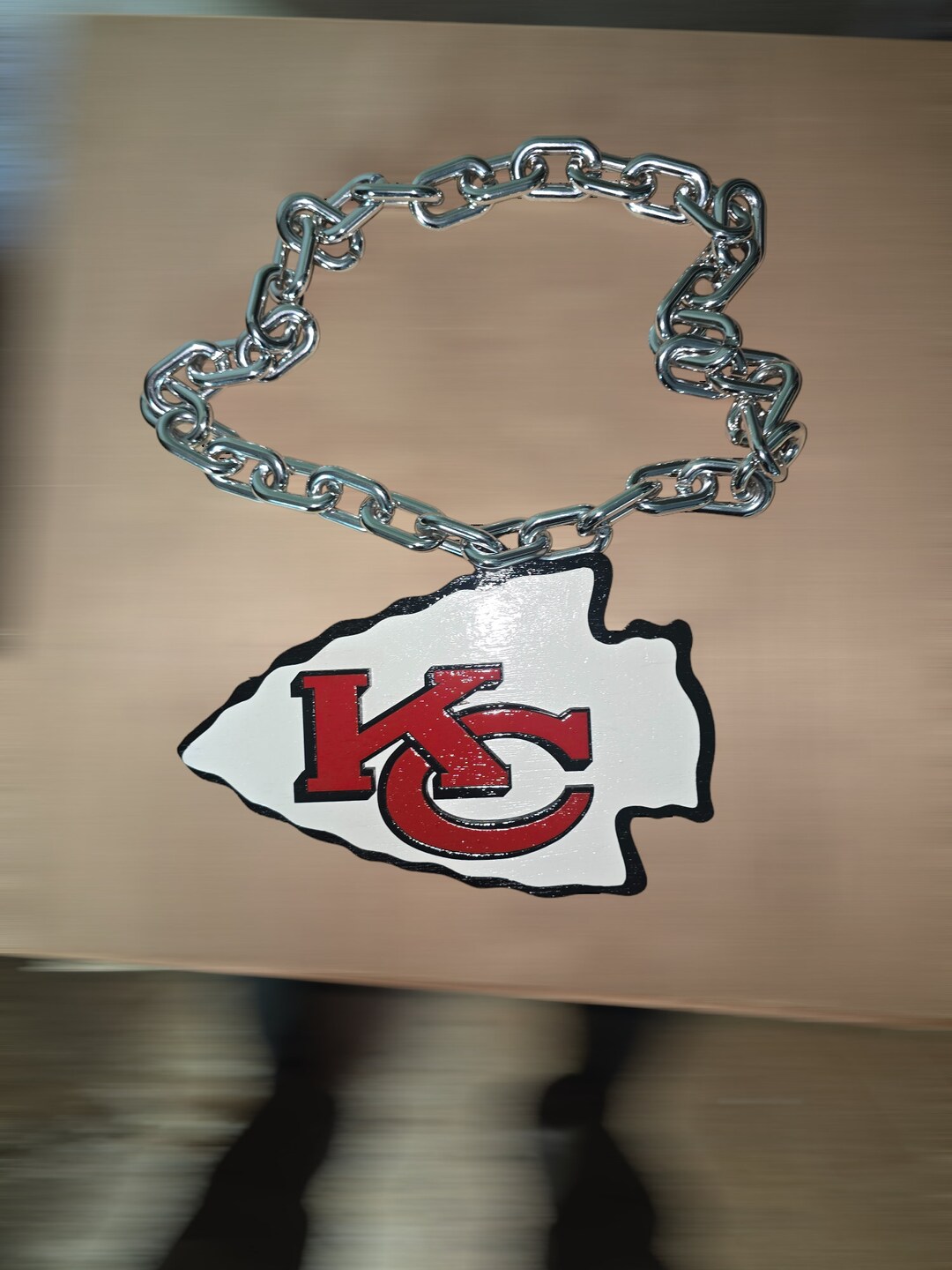 KC Kanas City Chiefs Necklace Great for Superbowl Party! - Etsy