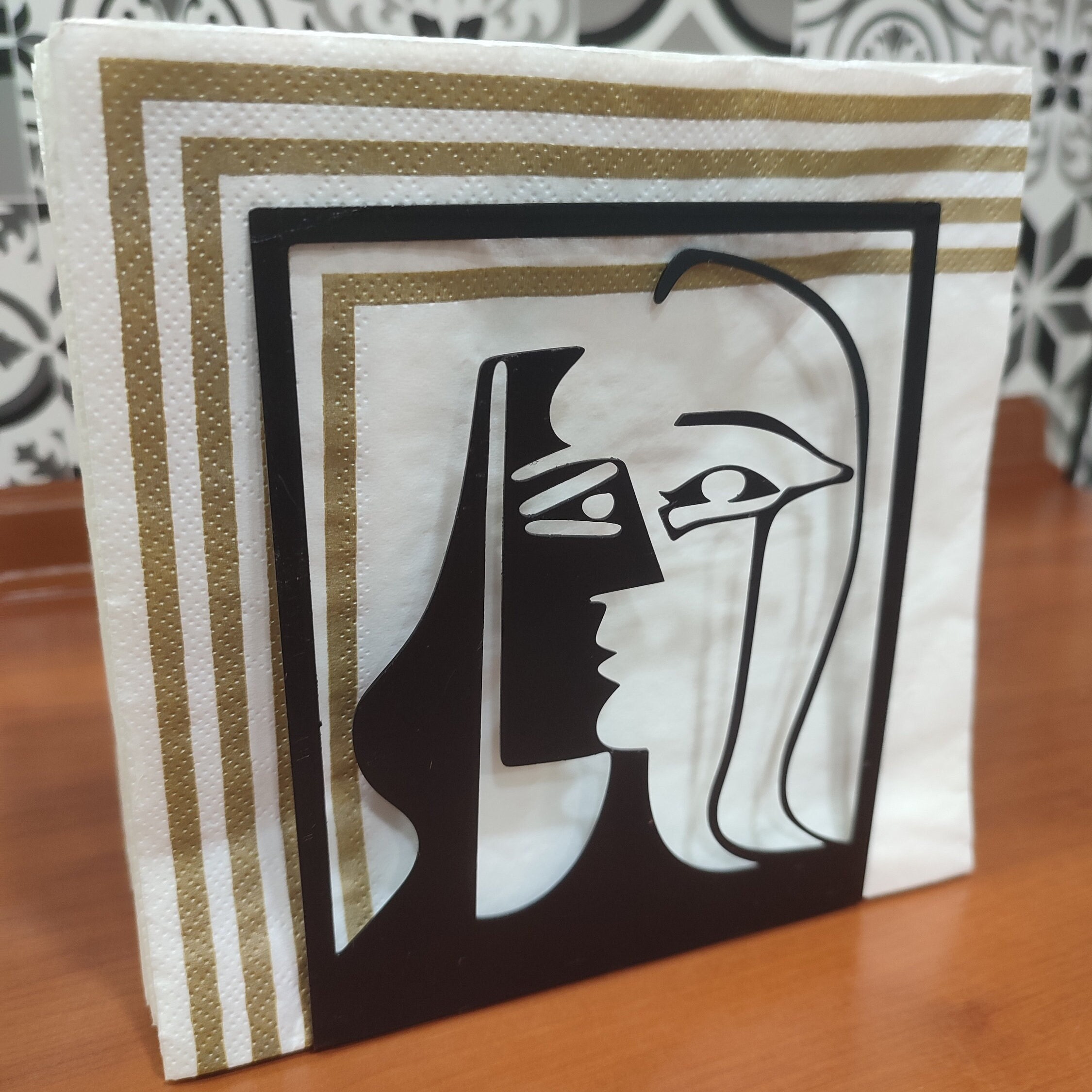 Picasso Abstract Face Napkin Holder Artistic Home Decor Ideal ...