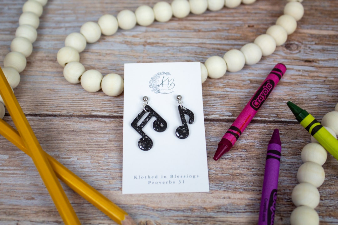 Music Note Dangle | Music Note Earring | Music Teacher Earrings ...