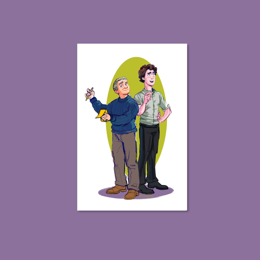 BBC Sherlock Notepad Print - Etsy