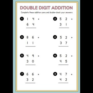 Kids Printable Math Worksheets, 1st and 2nd Grade Printable Worksheets ...