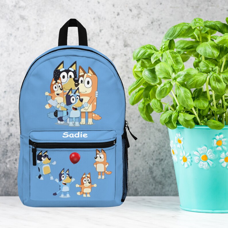 Bluey & Bingo Backpack for Kids: Back to School Bag, Cute and Durable ...