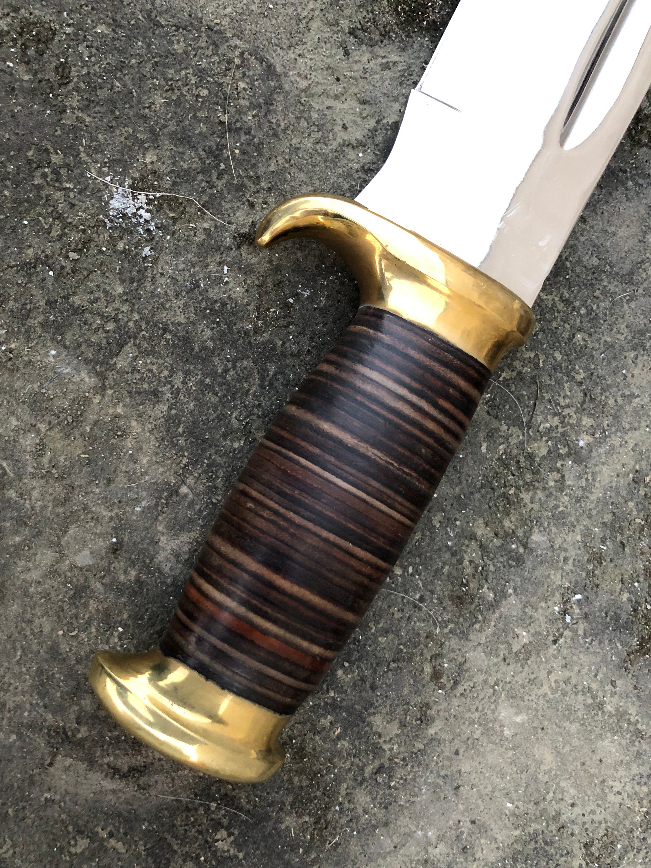 Handmade 18 Large Bowie Knife, Hunting Knife Sharply Ground Outdoor ...